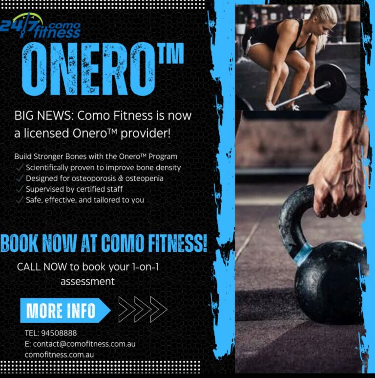 Build Stronger Bones with ONERO™ at Como Fitness! - Como Fitness